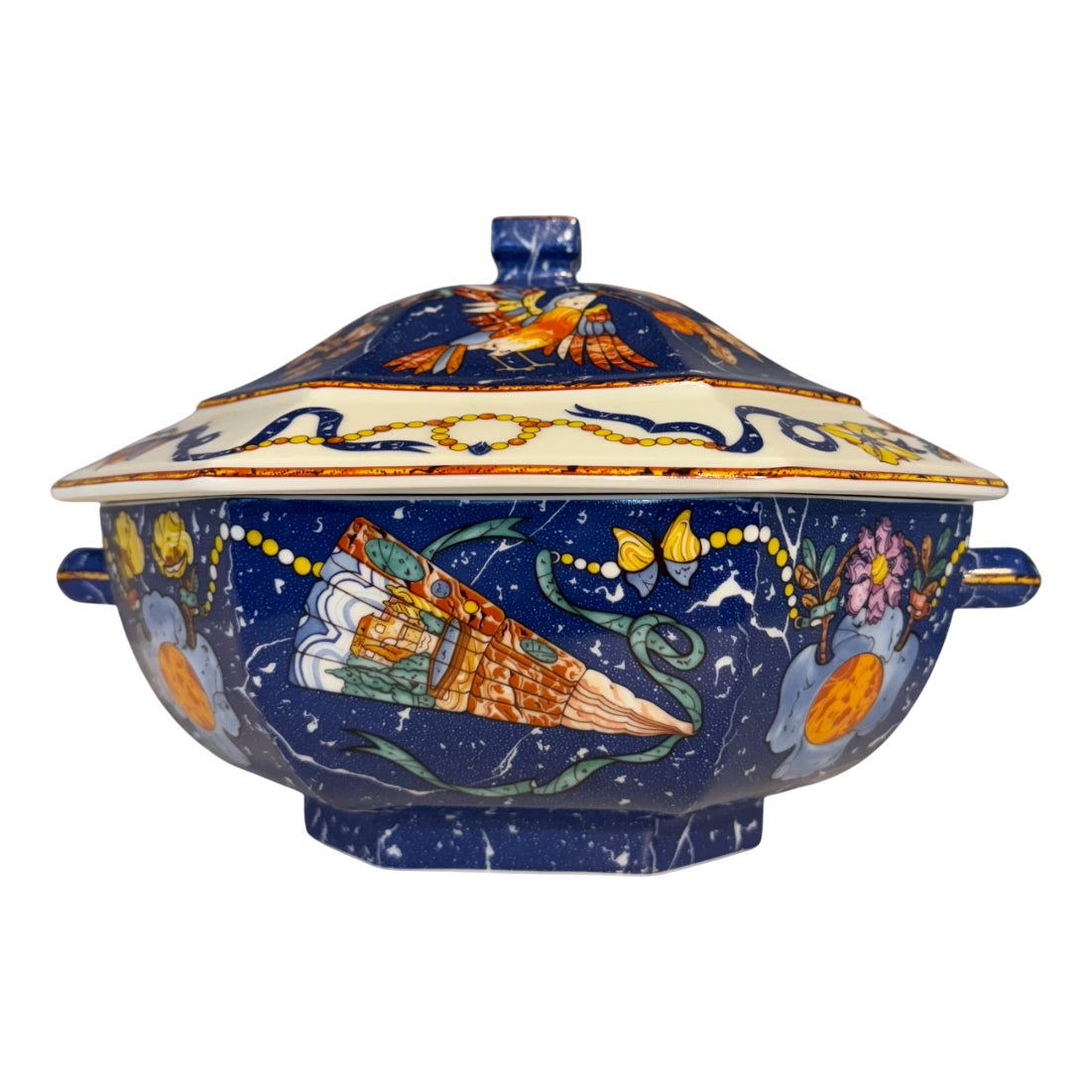 Marqueterie Soup Toureen from Hermès, 1990s | Chairish