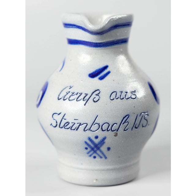 Antique German Salt Glazed Stoneware Pitchers -Set of 2 | Chairish