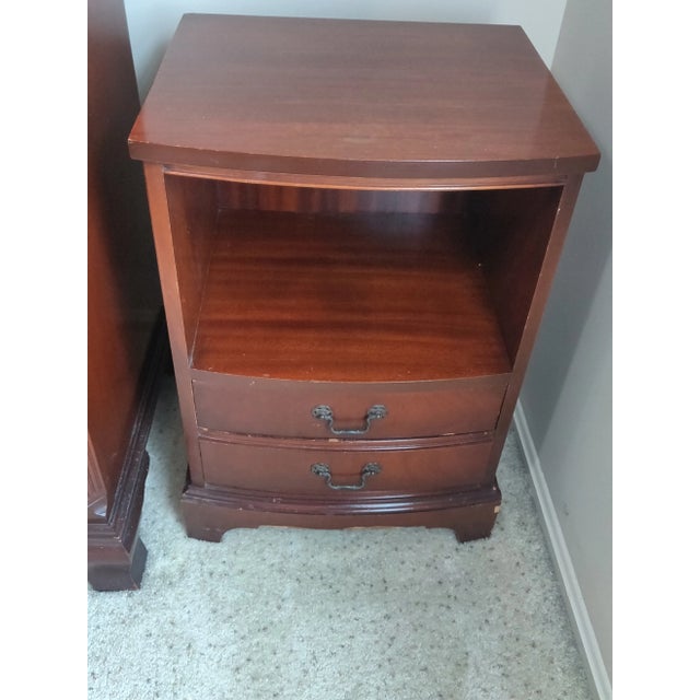 Mid 20th Century Dixie Solid Mahogany Traditional Style Open Cabinet ...