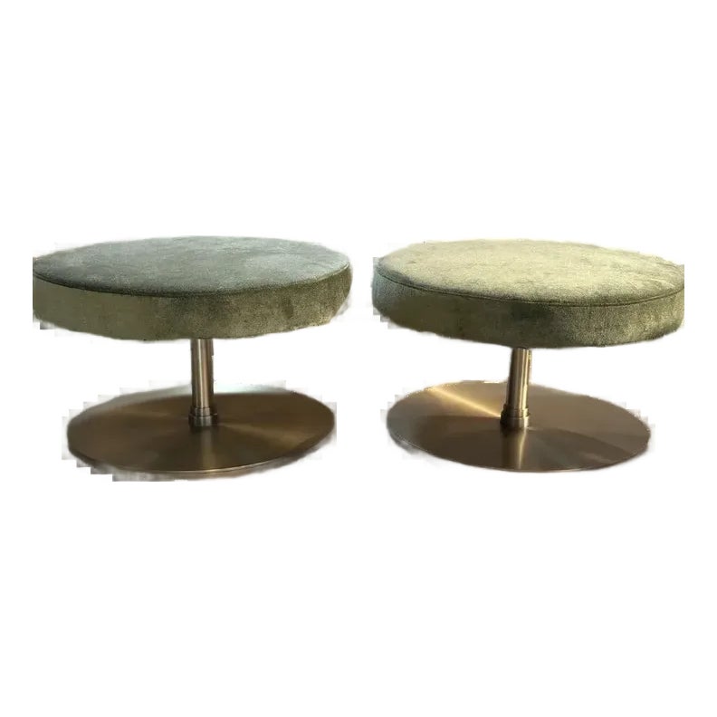 Vanguard Royce Stool in Kannon Pesto | Chairish