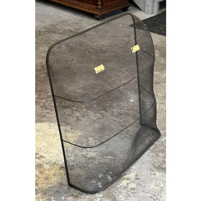 Antique Iron Fireplace Screen | Chairish