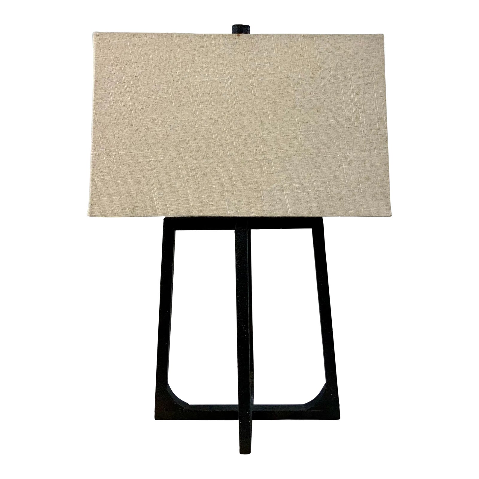 Modern Architectural Framework Table Lamp | Chairish