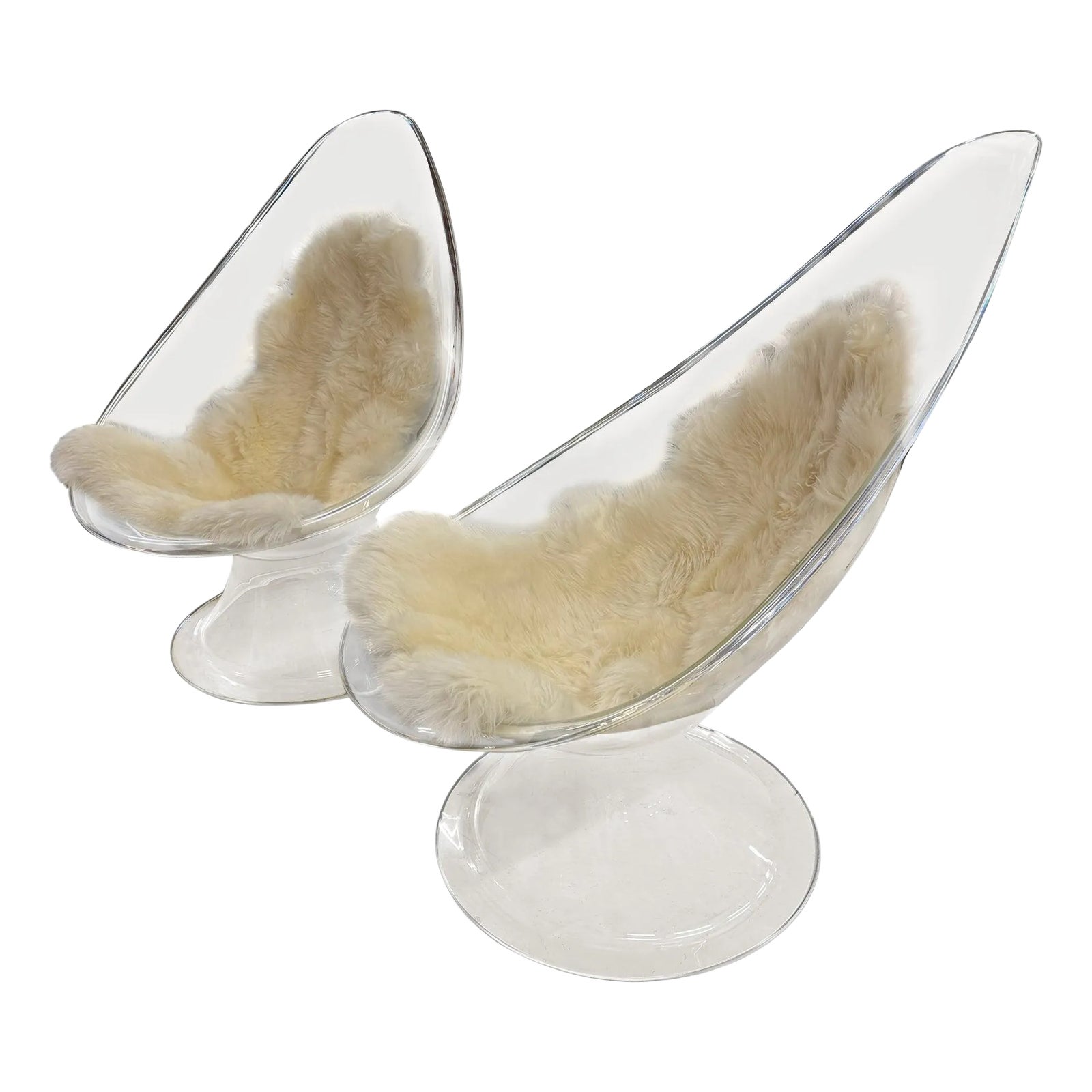 1950s Erwine and Estelle Laverne Lily Chairs from the Invisible Group ...
