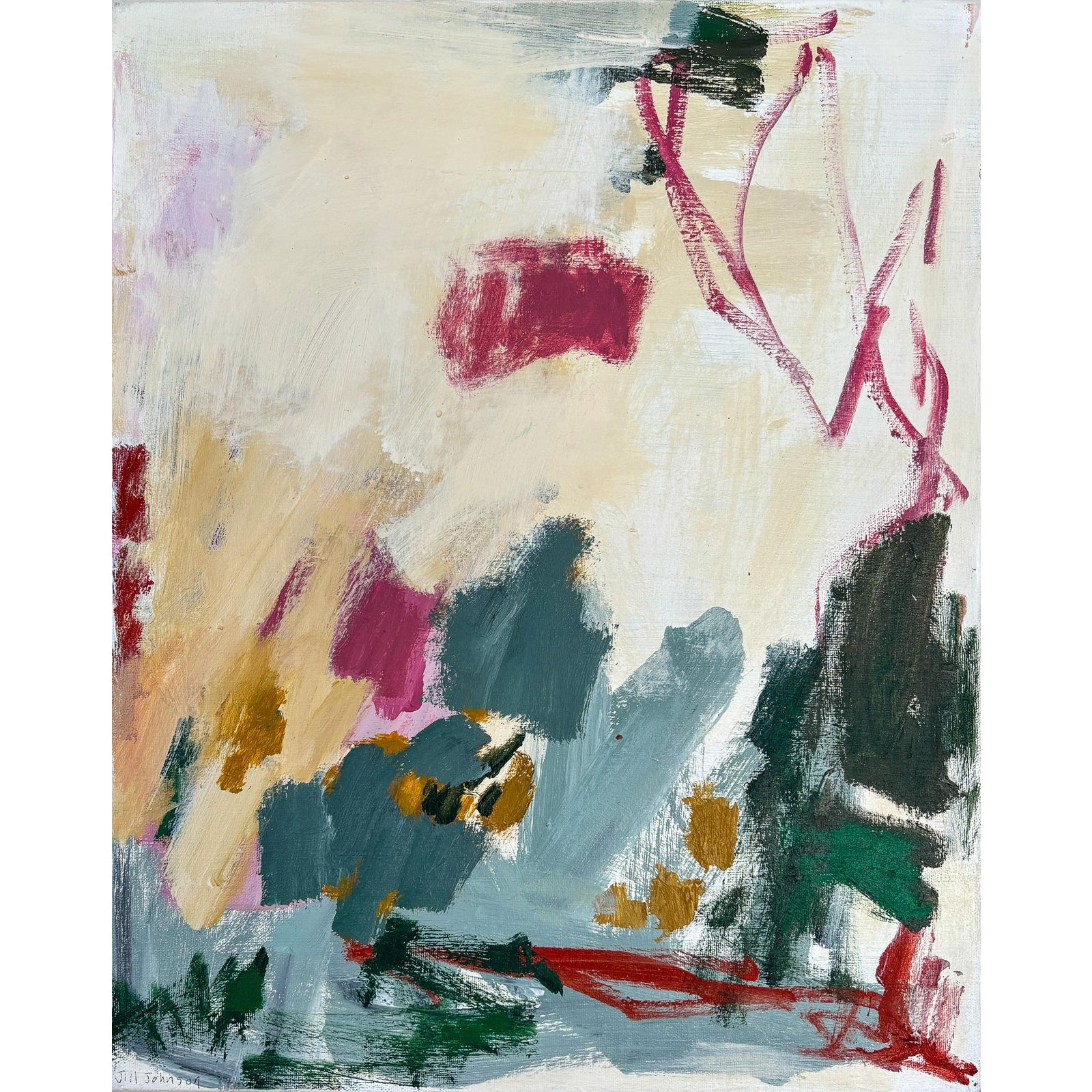 Contemporary Original Abstract Painting by Jill Johnson | Chairish