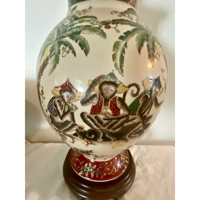 Vintage Fredrick Cooper Chinoiserie Asian Handpainted With Palm Trees ...