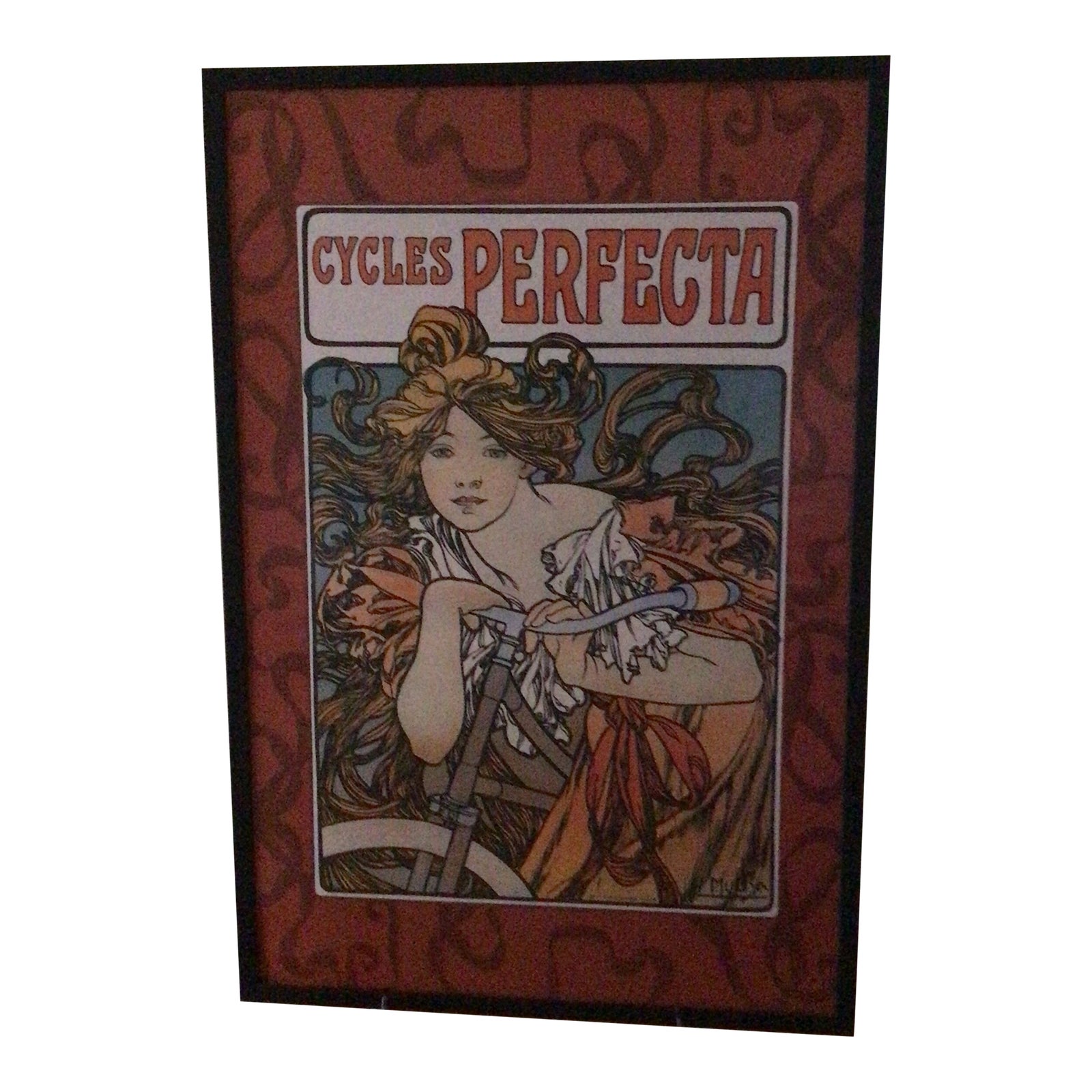Mucha, Alphonse "Cycles Perfecta" Framed Print | Chairish