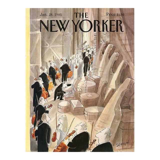 1985 Vintage New Yorker Cover, January 28 (Jean-Jacques Sempe ...