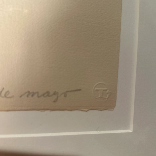 Framed Louis De Mayo "Conversation" 1981 Hand Signed Fine Art Serigraph ...