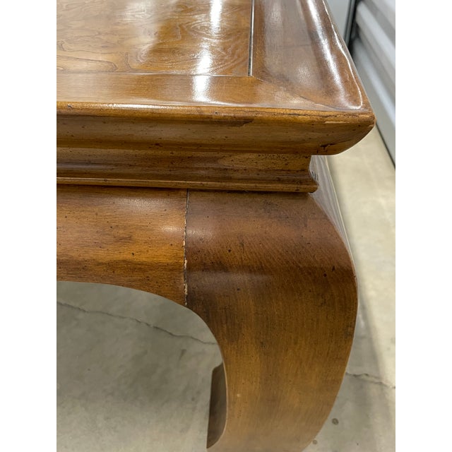 1970s Vintage Square Ming Style Burl Coffee Table, Chin Hua Century ...