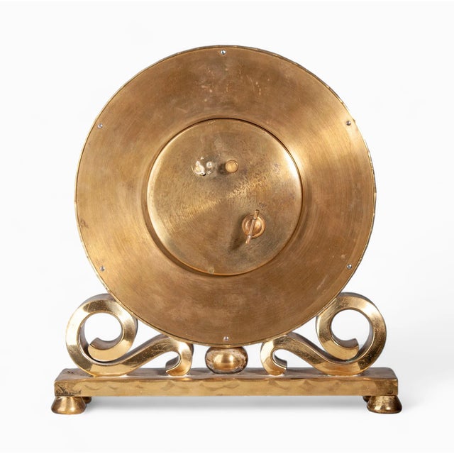 1950s Mid-Century Modern Gilt Bronze/Ormolu 8-Days Movement Mantel ...