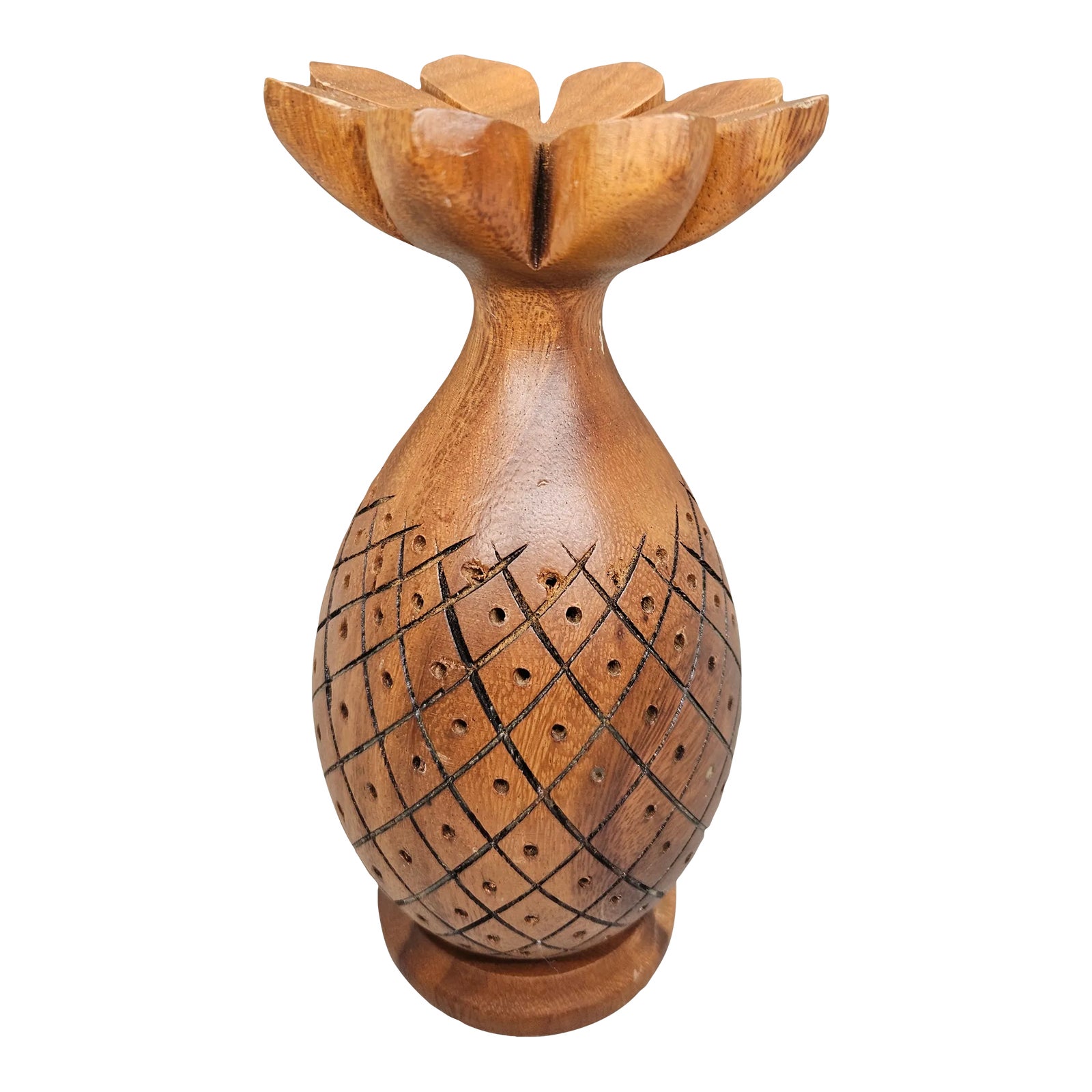 Vintage Mid Century Modern Leilani Genuine Monkey-Pod Wood Appetizer ...