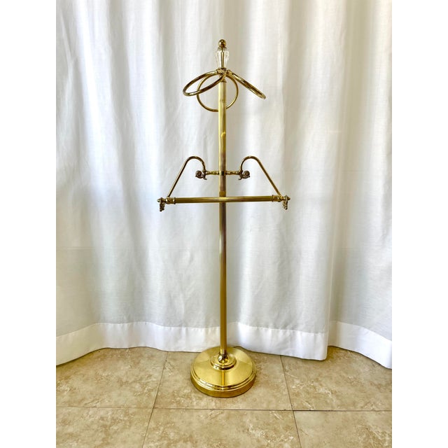 Vintage Brass Valet | Chairish