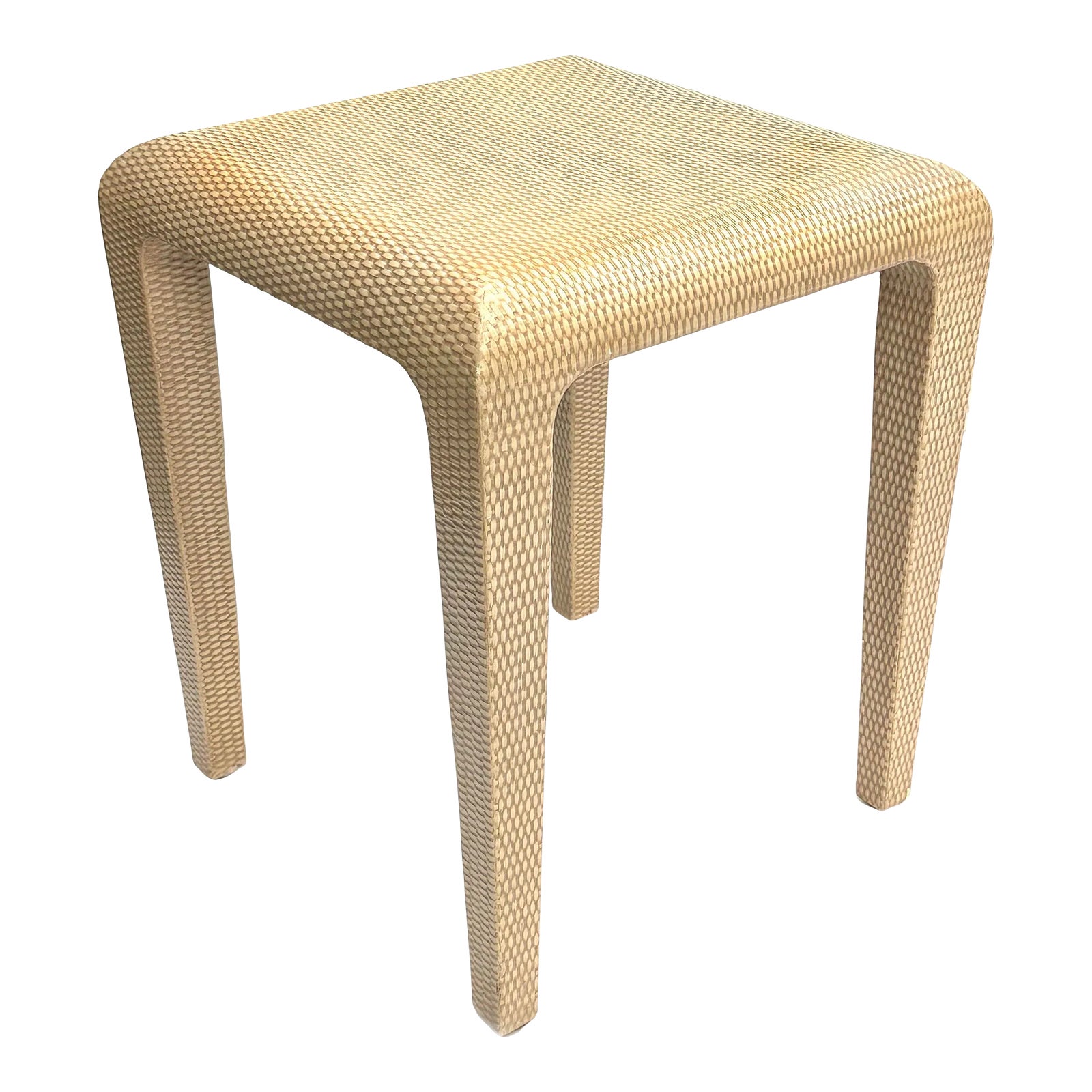 Vintage Harrison Van Horn Metrocane Side Table | Chairish