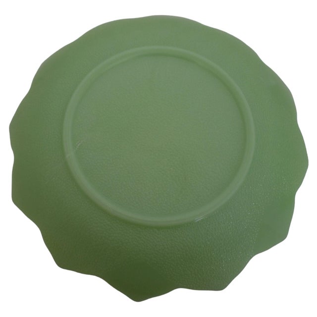 1940s Fire King Jadeite Lotus Bowl and Plate Set, Jadite Lotus Blossom ...