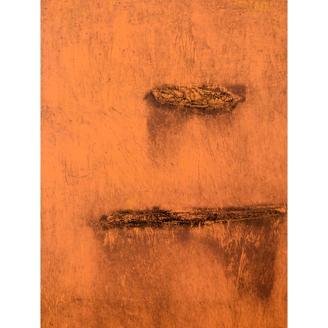 Orange Deadpan - Monoprint Ev by Heather Speck | Chairish