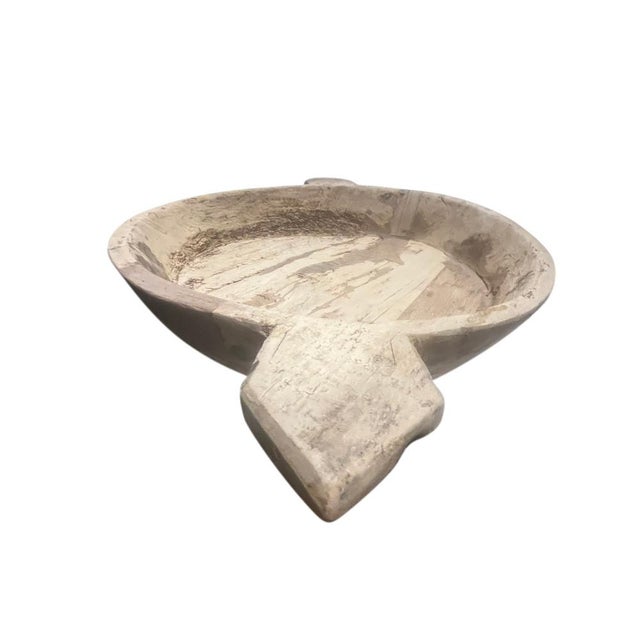 Vintage Wooden Parat Bowl | Chairish