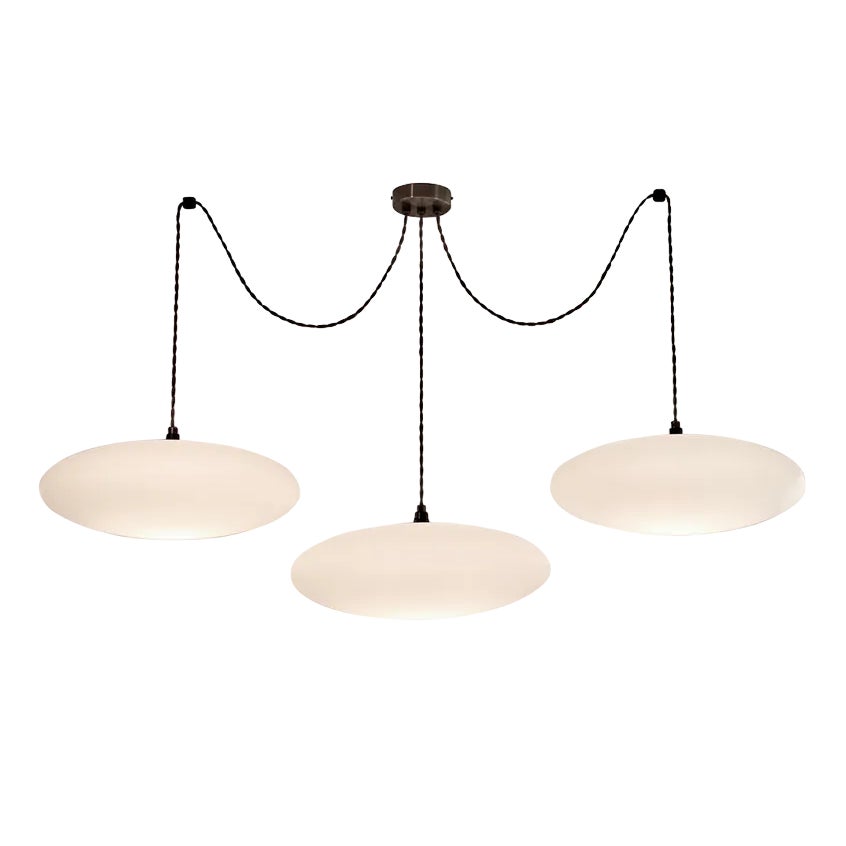 Etheletta 3 in a Line Lighting Suspension by One Foot Taller | Chairish
