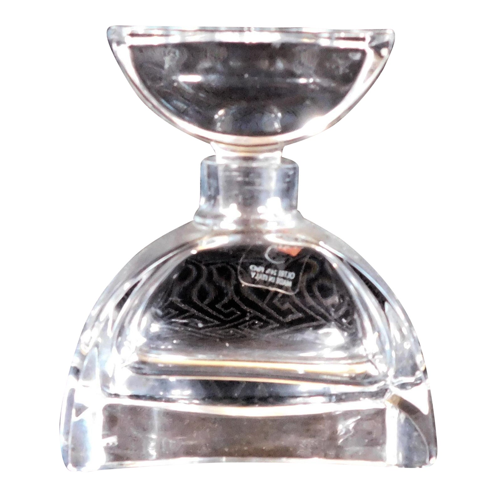 1960s Colle Crystal Semi Circle Perfume Bottle With Matching Stopper ...