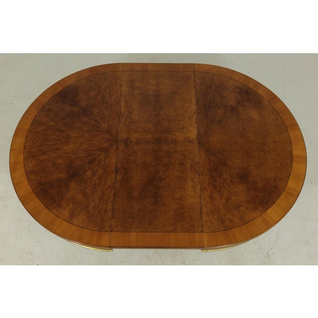 Italian Classical Round Walnut Dining Table | Chairish