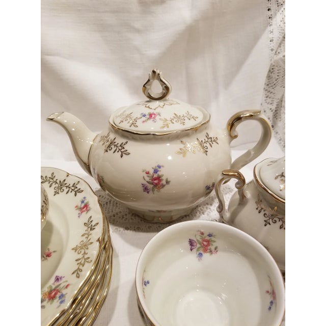 Bavarian Porcelain Tea Set for Six | Chairish