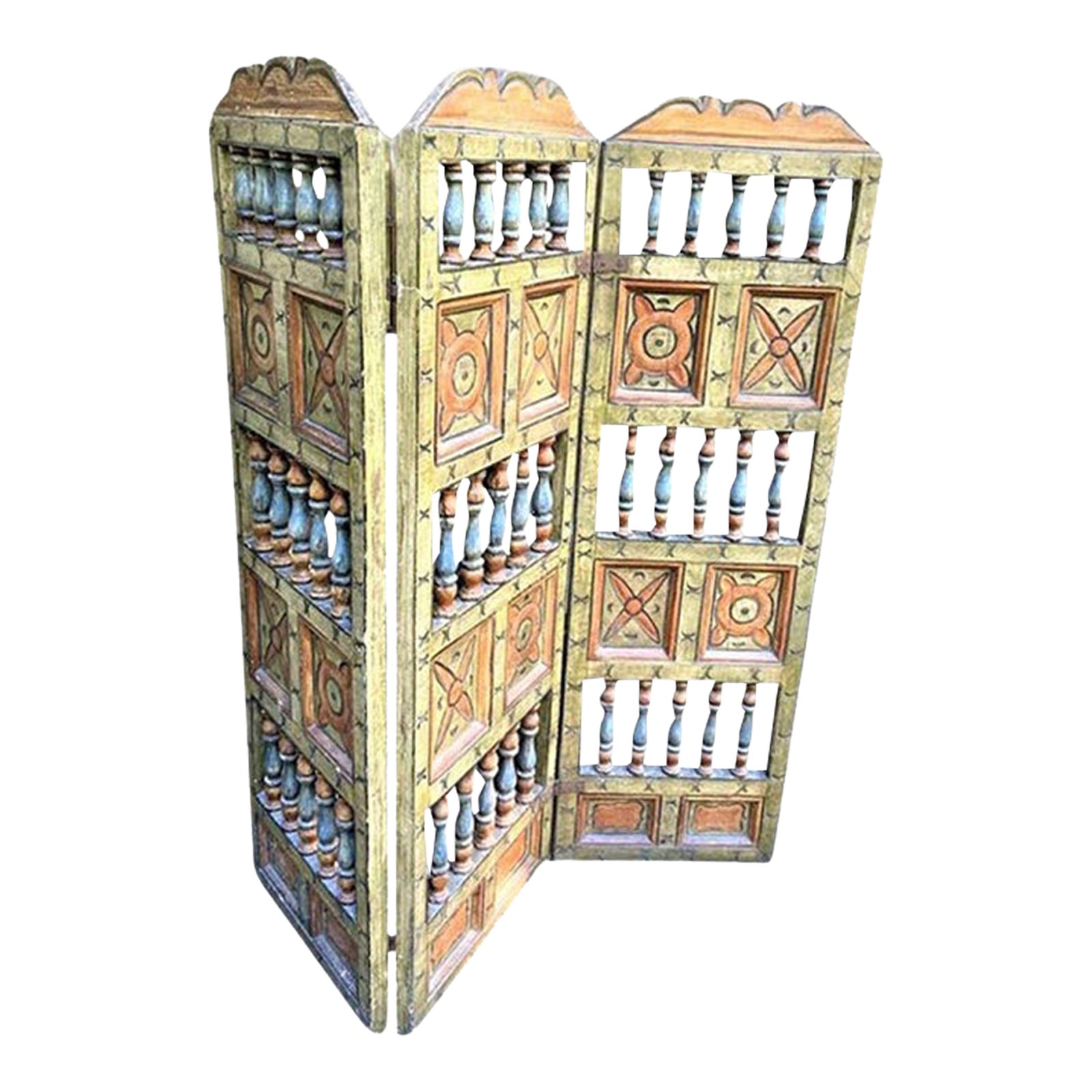 Extraordinary Antique Painted 18th Century Spanish Colonial Room ...