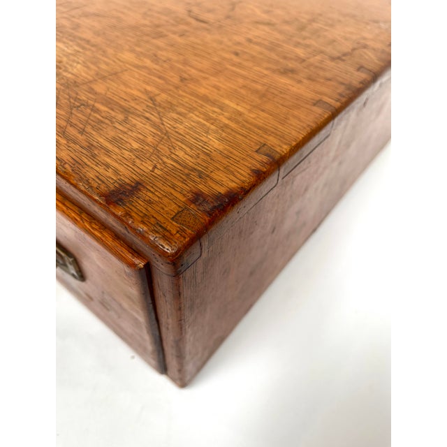 Antique Oak Two-Drawer Library Card File | Chairish