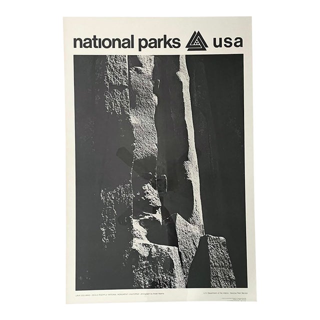 Rare Ansel Adams Lilthograph Print (1968), National Parks u.s.a., Lava ...