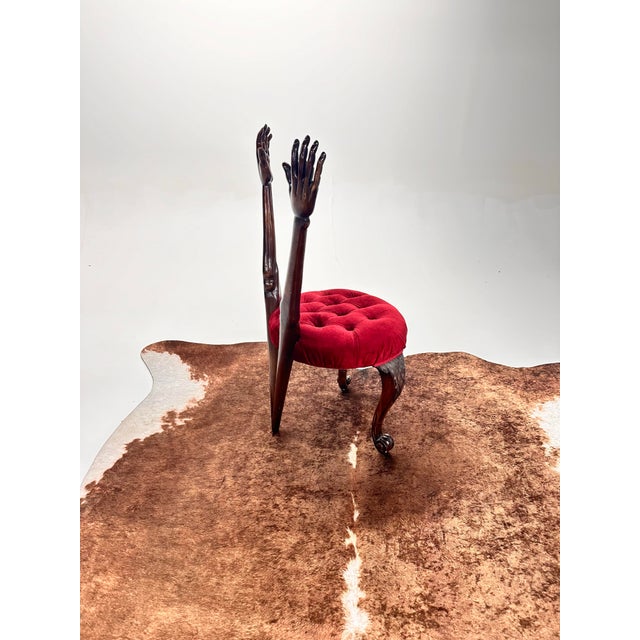 1970s Surrealist Hand Chair After a Design by Salvador Dali | Chairish
