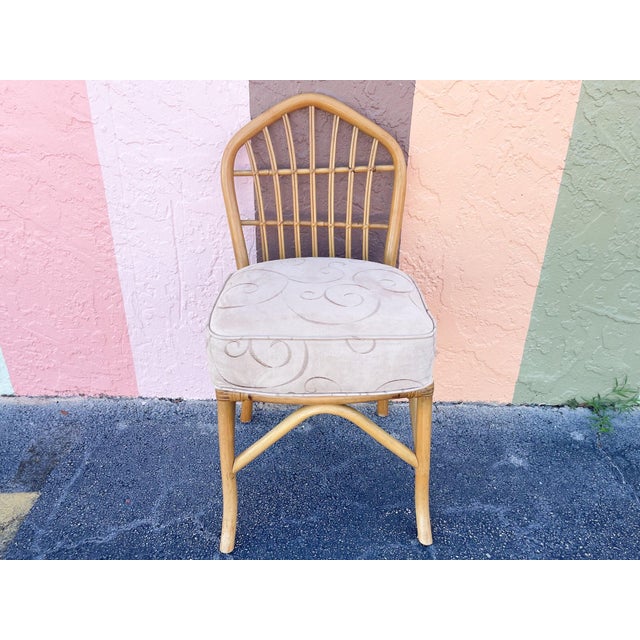 Palm Beach Regency Rattan Dining Set - Set of 5 | Chairish