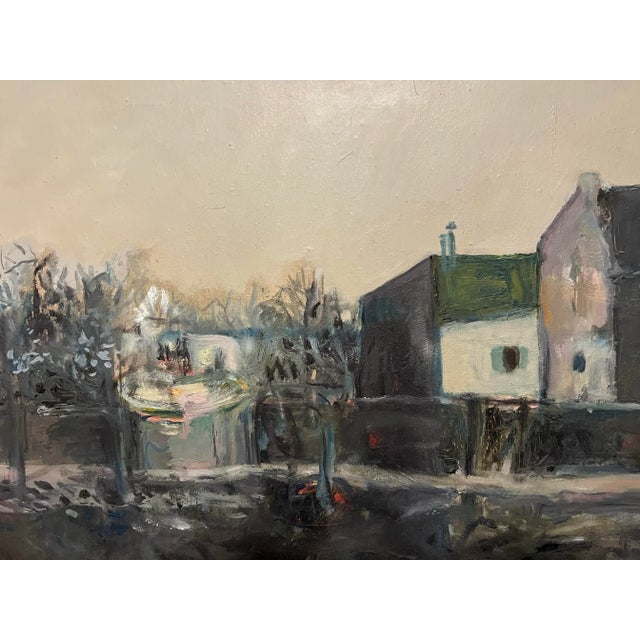 1964, Edward Petratos (1932-2018), Mid Century Landscape Home Oil ...