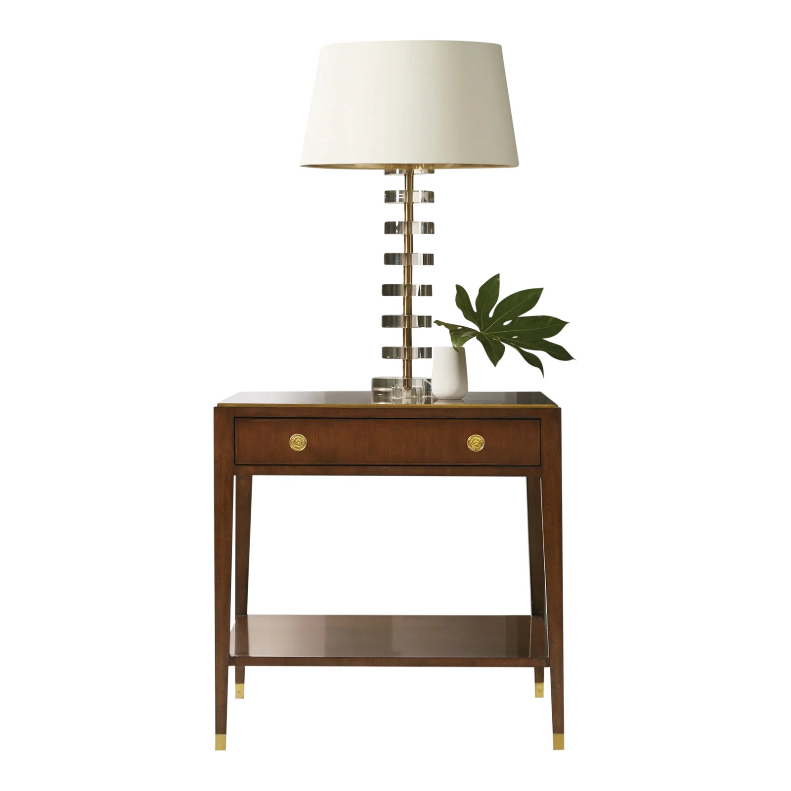 Modern History Cherry Italian End Table | Chairish
