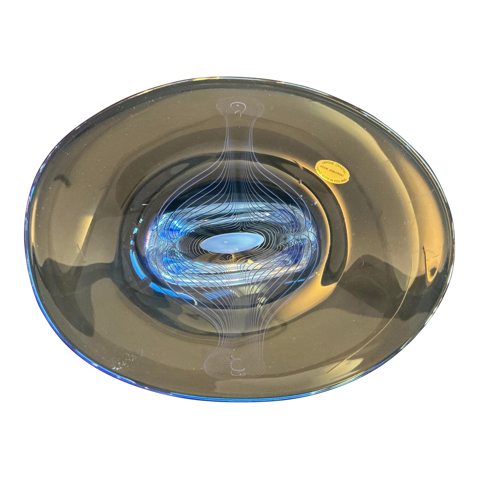 1970s Adam Jablonski Art Glass Bowl | Chairish