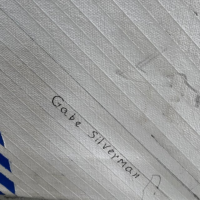 1980's Op Art Acrylic on Canvas by Gabe Silverman | Chairish