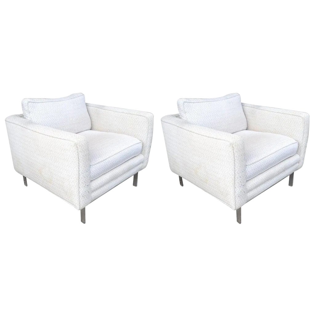 International Style Club Chairs - a Pair | Chairish