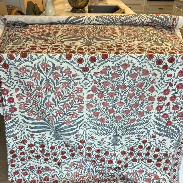 Oscar De La Renta for Lee Jofa Sameera Cotton Fabric - 2 Yards | Chairish