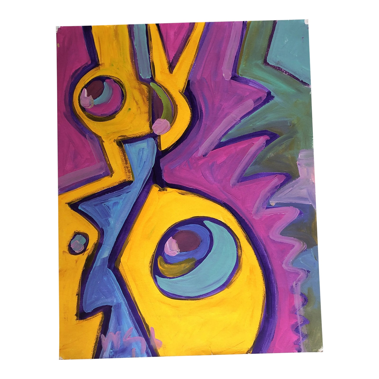 Original Abstract Painting by Contemporary Artist Wayne Cunningham ...