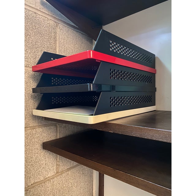 1970s Post Modern Stacking Organizer Trio Rexite, 940 Babele, Designed by Raun, Barbieri E ...