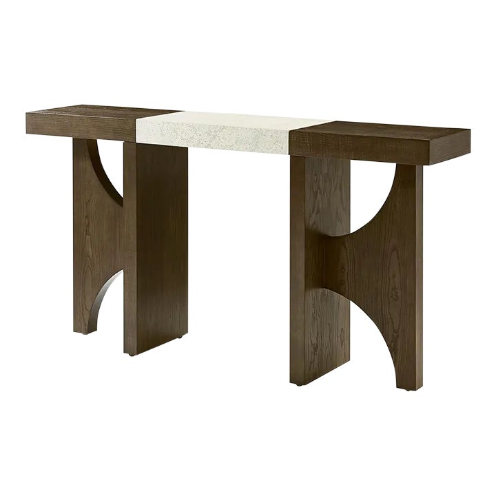 Dark Modern Console Table | Chairish