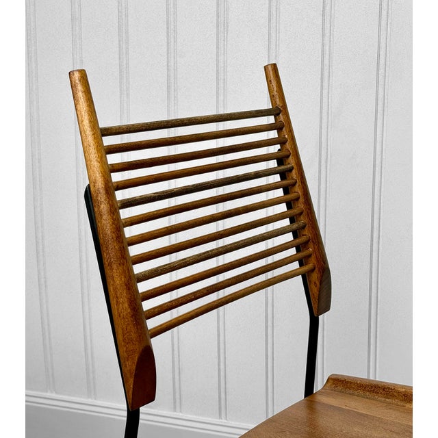 Mid-Century Paul McCobb Sculptural Maple & Iron Shovel Chair | Chairish