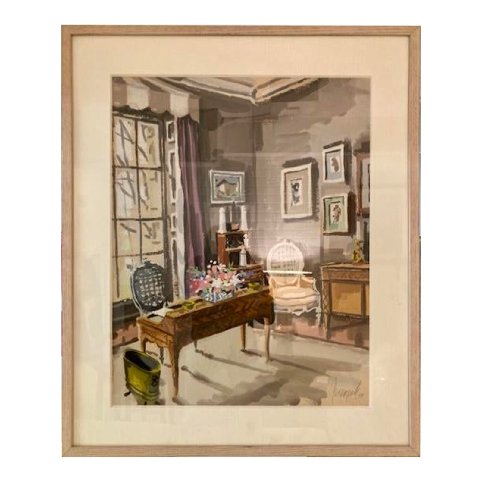 Jeremiah Goodman Original Painting Signed and Dated | Chairish