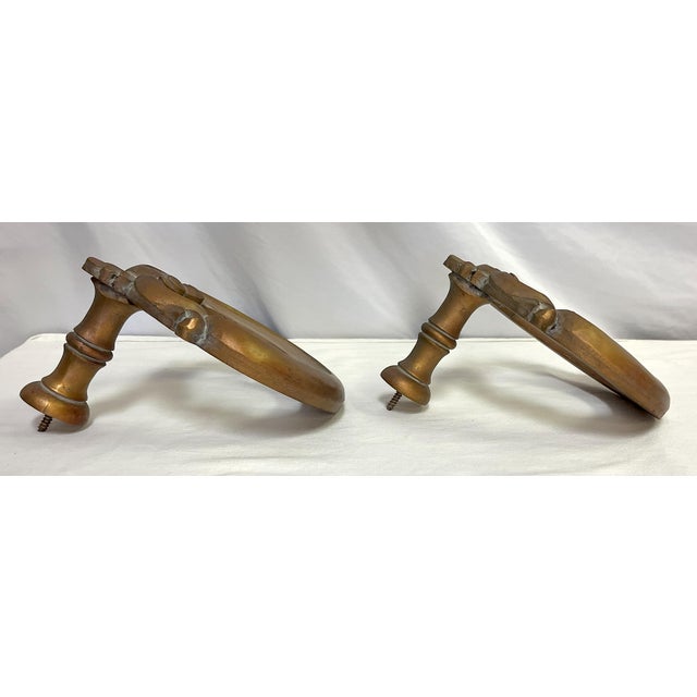 Mid 20th Century French Carved Wood Curtain Tiebacks- a Pair | Chairish