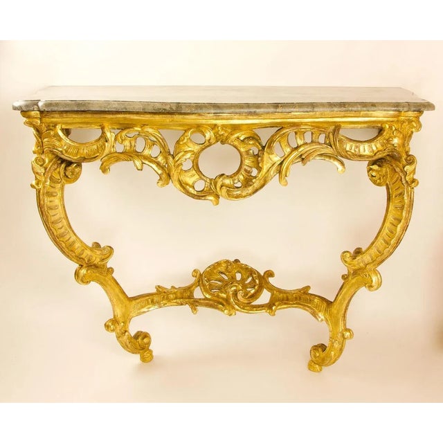 Large Louis XV Console Table | Chairish