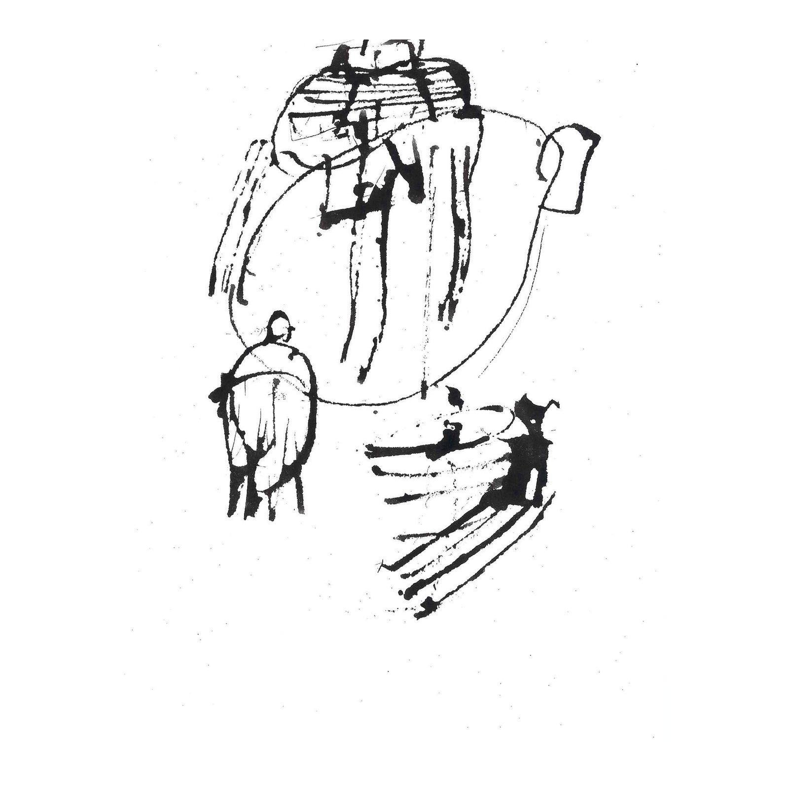1991 Abstract Chinese New Year by Mark Dorman | Chairish