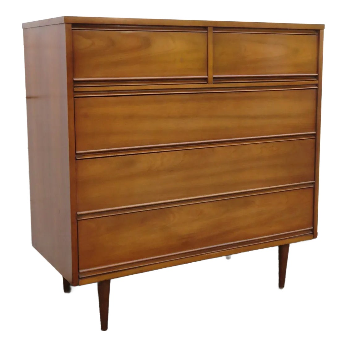 Dixie Mid Century Modern Tall Chest of Drawers 5229 | Chairish