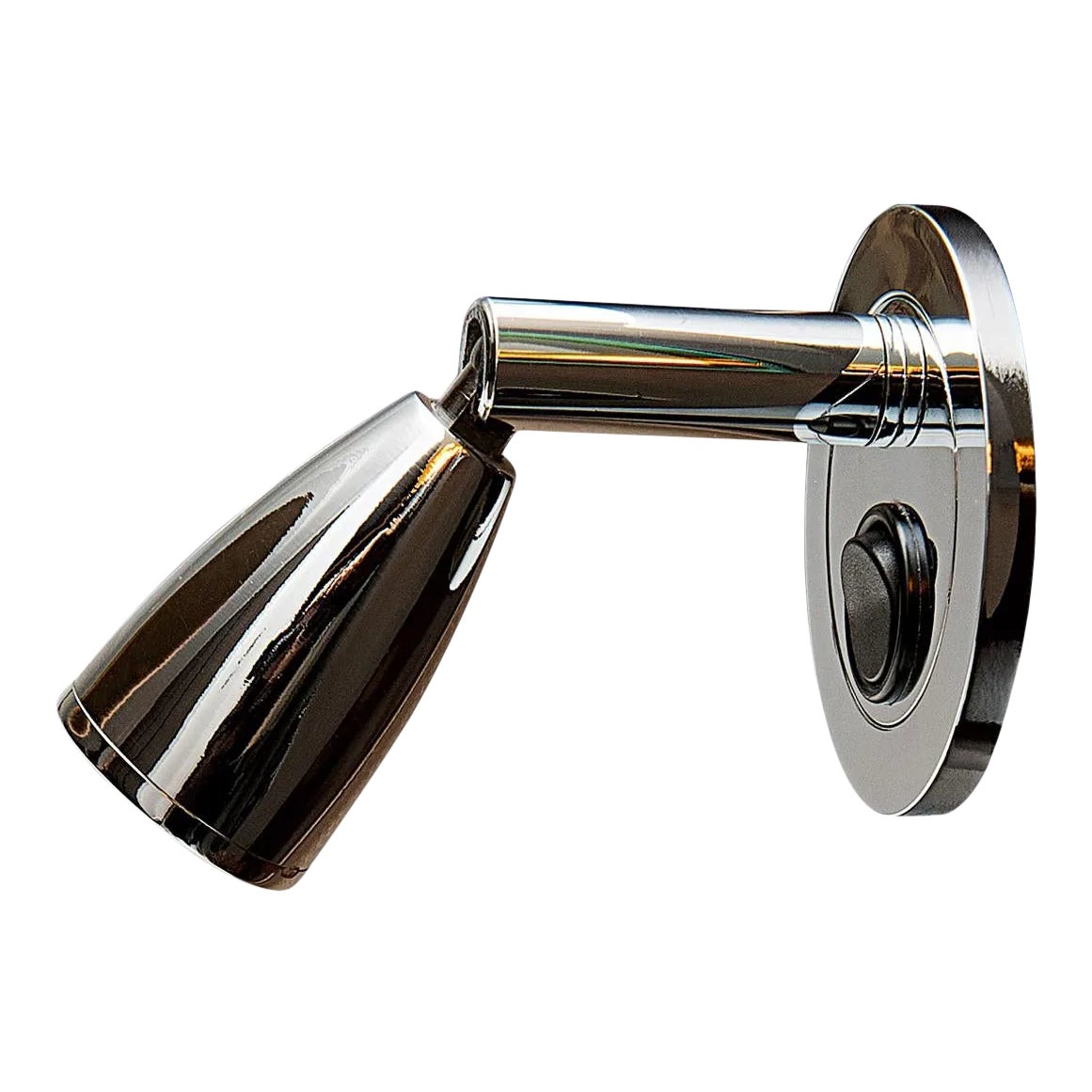 Gotham Lighting Polished Chrome Led Bedroom Reading Light | Chairish