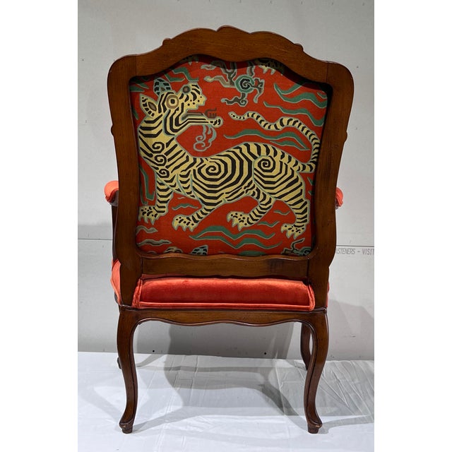 Louis XV Style Bérgere Chairs Rococo Carved Frames With Clarence House ...