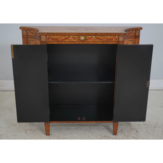 Adams Paint Decorated 2 Door Commode Cabinet | Chairish
