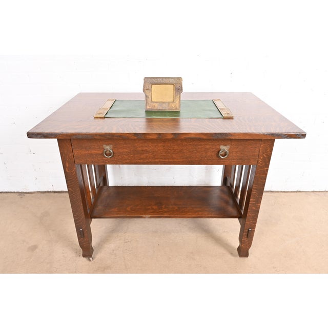 Tiffany Studios New York American Indian Bronze Doré Desk Calendar ...