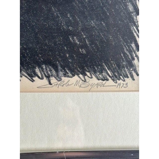 1973 Charcoal Drawing Signed | Chairish