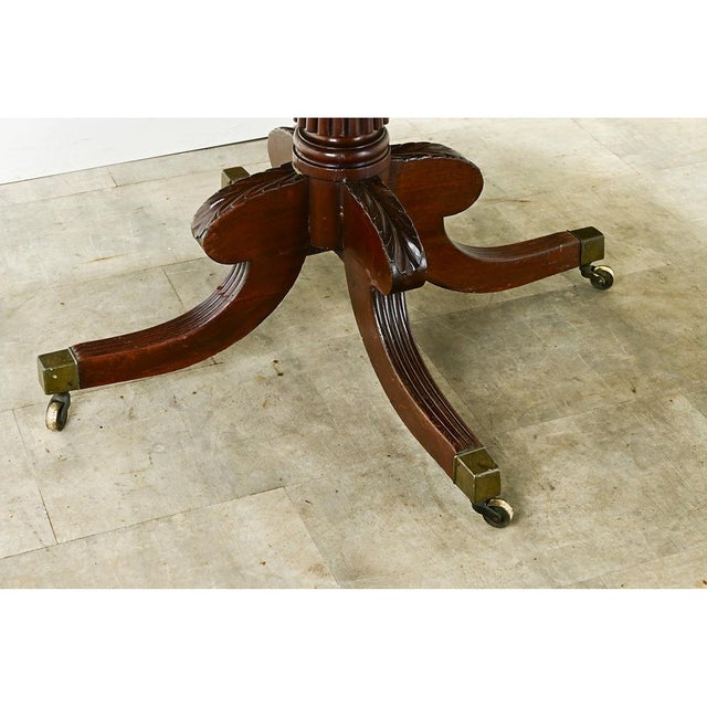 Dutch Round Pedestal Base Dining Table | Chairish